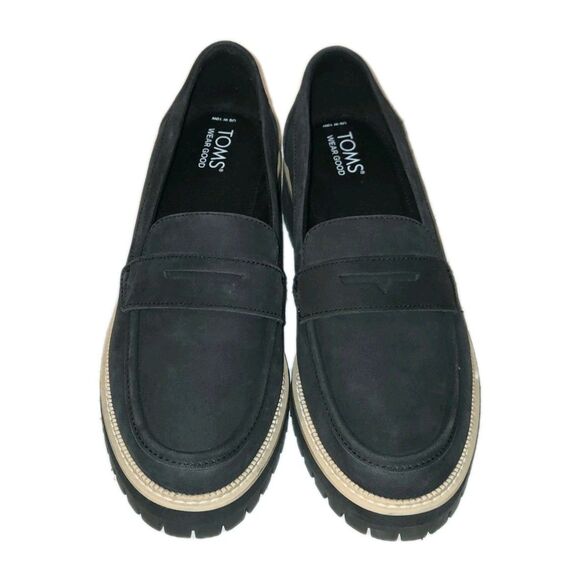 Toms | Shoes | Toms Shoes Womens Wide Width Cara Lugsole Slip On Penny ...